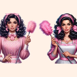 Pink Cleaning Clipart – 38 PNG Graphics, Commercial Use (digital ...