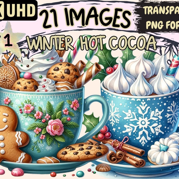 Hot Cocoa Clipart - Etsy