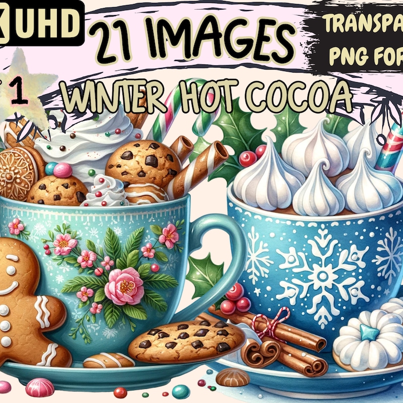 Hot Cocoa Clipart - Etsy