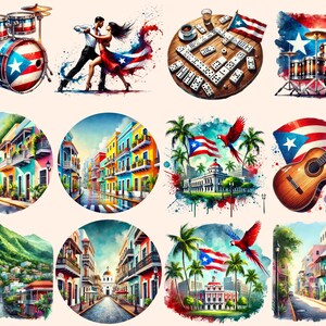 Puerto Rico Clipart – Island Graphics, Travel Printables (digital ...