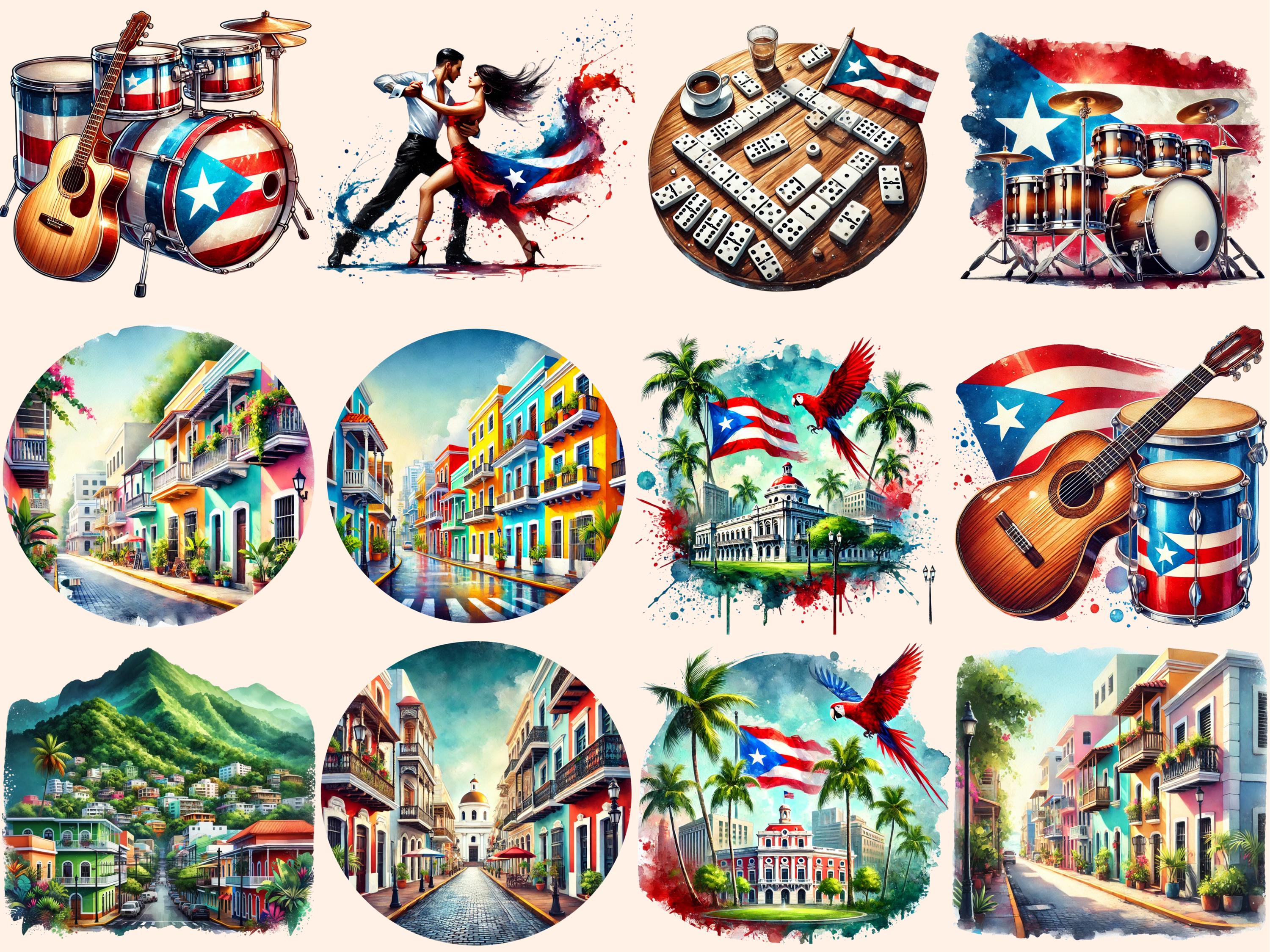 Puerto Rico Clipart – Island Graphics, Travel Printables (digital ...