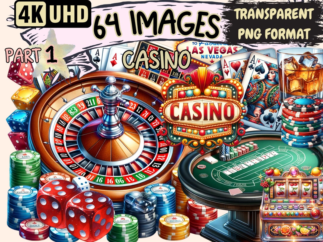 Casino Clipart - 64 PNG Vibrant Casino Graphics, Gambling Printables ...