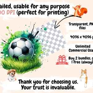 Soccer Clipart – 16 PNG Dynamic Football Graphics, Commercial Use ...