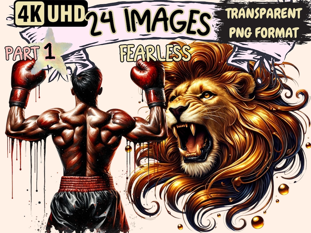 Fearless Clipart - 24 PNG Bold and Empowering Illustrations ...