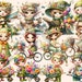 Spring Elves Clipart Bundle 25 PNG Cute Forest Elf Graphics, Woodland ...