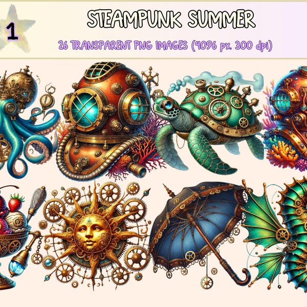 Steampunk Summer Sea - Etsy