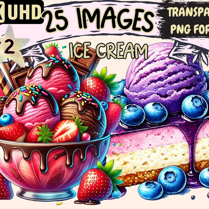 Ice Cream Graphics - Etsy