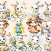 Bunnies Clipart 22 PNG Cute Spring Bunny Graphics, Adorable Fluffy ...