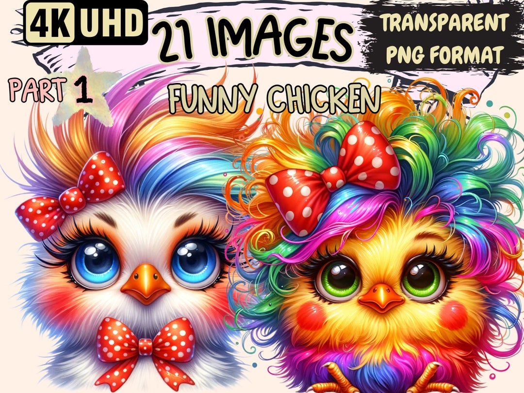 Funny Chicken Clipart - 21 PNG Humorous Chicken Graphics, Farm ...