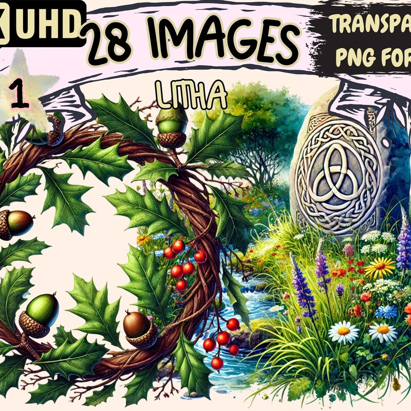 Litha Clipart - Etsy