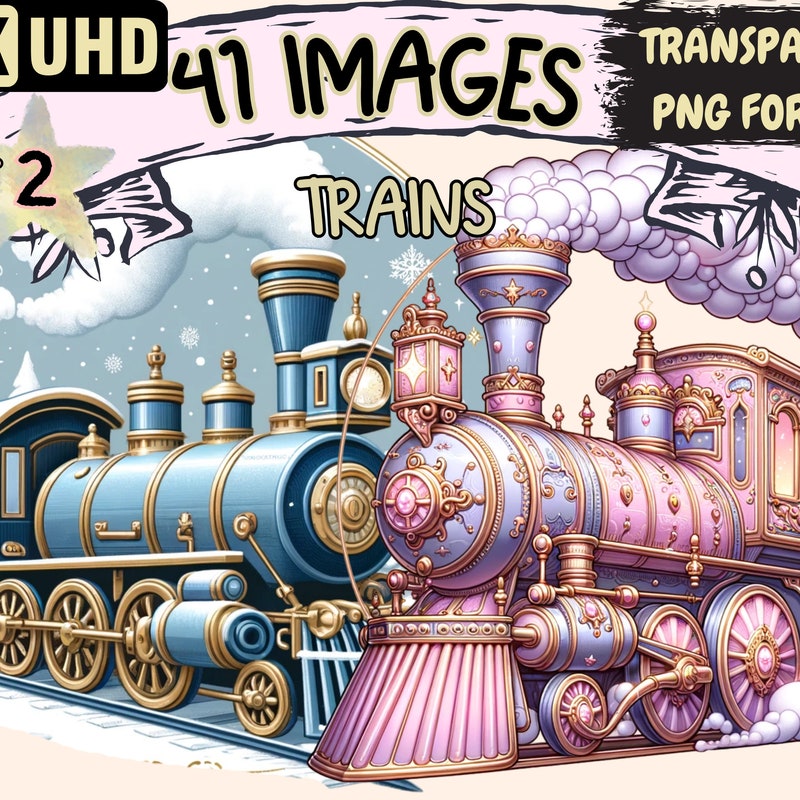 Train Clip Art - Etsy