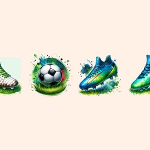 Soccer Clipart – 16 PNG Dynamic Football Graphics, Commercial Use ...