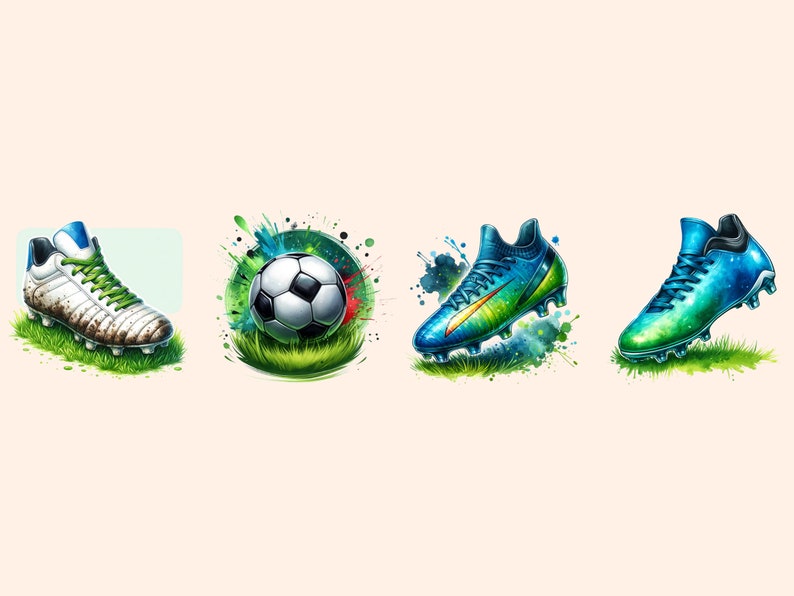 Soccer Clipart – 16 PNG Dynamic Football Graphics, Commercial Use ...
