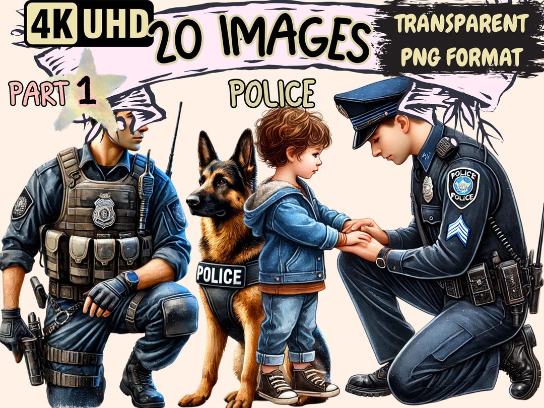 Police Clipart - 20 PNG Law Enforcement Illustrations, Policeman ...
