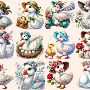 Geese Clipart - 32 PNG Cute Goose Illustrations, Beautiful Waterfowl ...