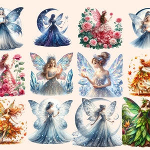 Fairy Princess Clipart - 39 PNG Magical Fairy Princess Graphics ...