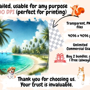Beach Landscapes (P3) Clipart - 27 PNG Scenic Beach Graphics, Coastal ...