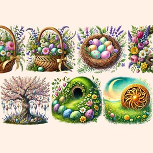 Ostara Clipart - 31 PNG Spring Equinox Graphics, Seasonal Printables, Instant Digital Download ...