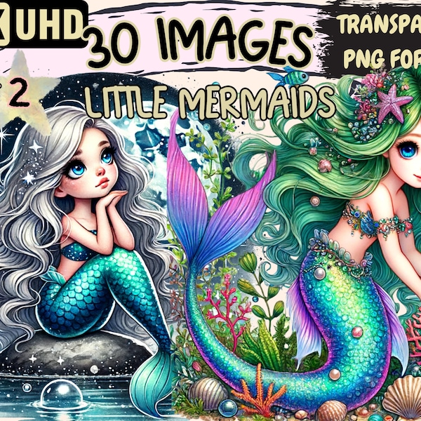 Digital Mermaid - Etsy