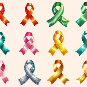 Awareness Ribbons Clipart - 27 PNG Support Symbol Illustrations ...