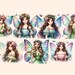 Forest Fairies Clipart 19 PNG Enchanting Fairy Graphics, Woodland ...