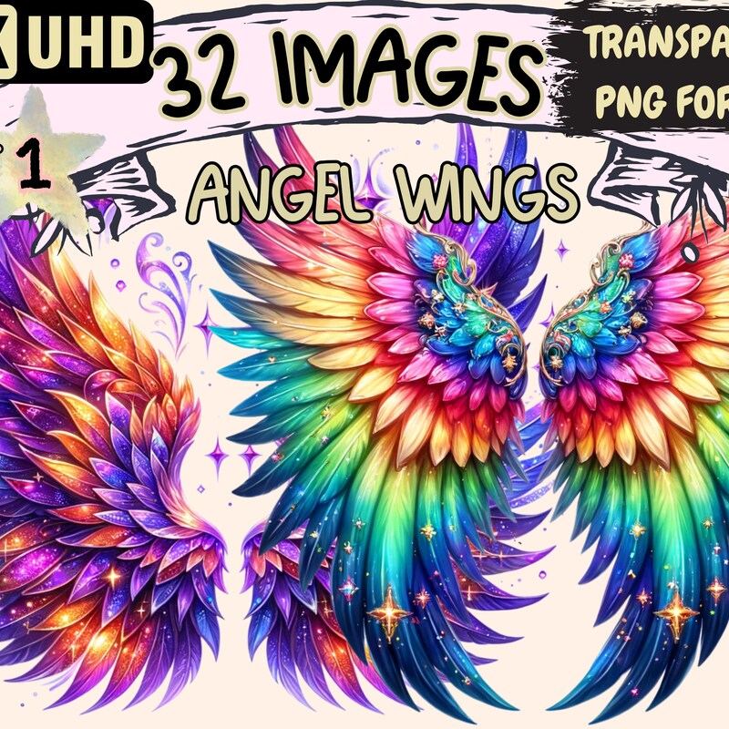 Molde para imprimir alas de angel - Etsy México
