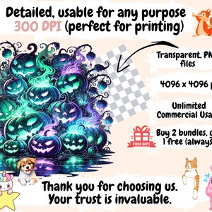 Halloween Ghost Clipart – Spooky PNG Graphics, Commercial Use (digital ...