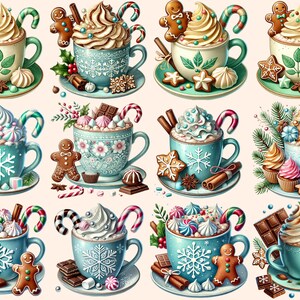 Hot Chocolate Clipart – 39 Winter Drink PNG Illustrations (digital ...
