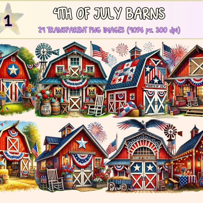Patriotic Clipart - Etsy