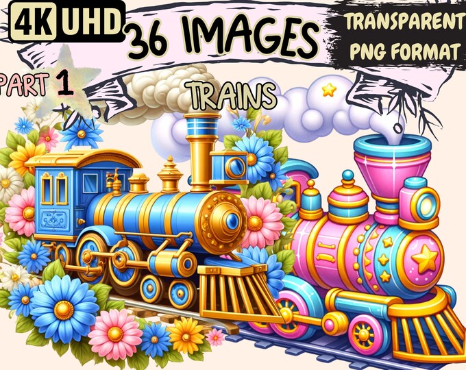 Wild Animals Train Digital Clipart - Etsy Canada