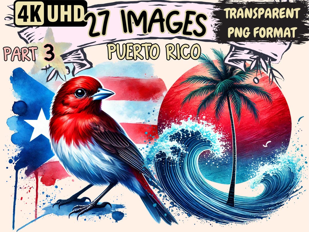 Puerto Rico Clipart – Island Graphics, Travel Printables (digital ...