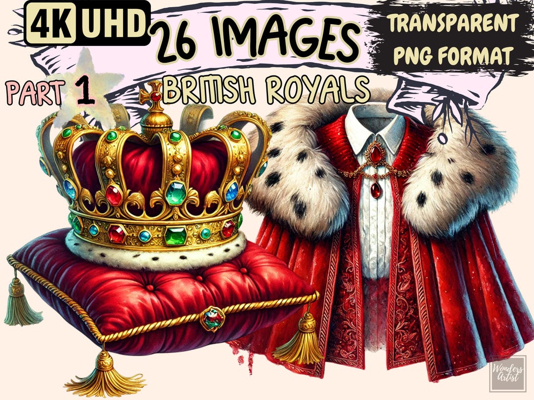 British Royals Clipart 26 PNG Royal Family Graphics, UK Monarchy ...