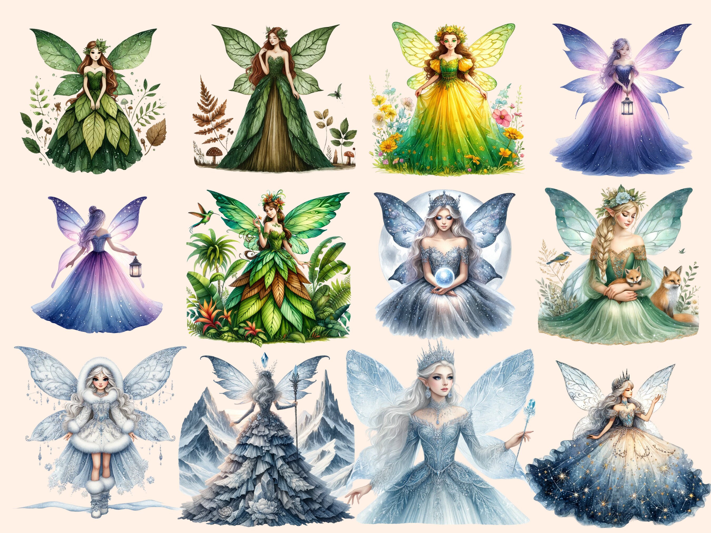 Fairy Princess Clipart 39 PNG Magical Fairy Princess Graphics ...