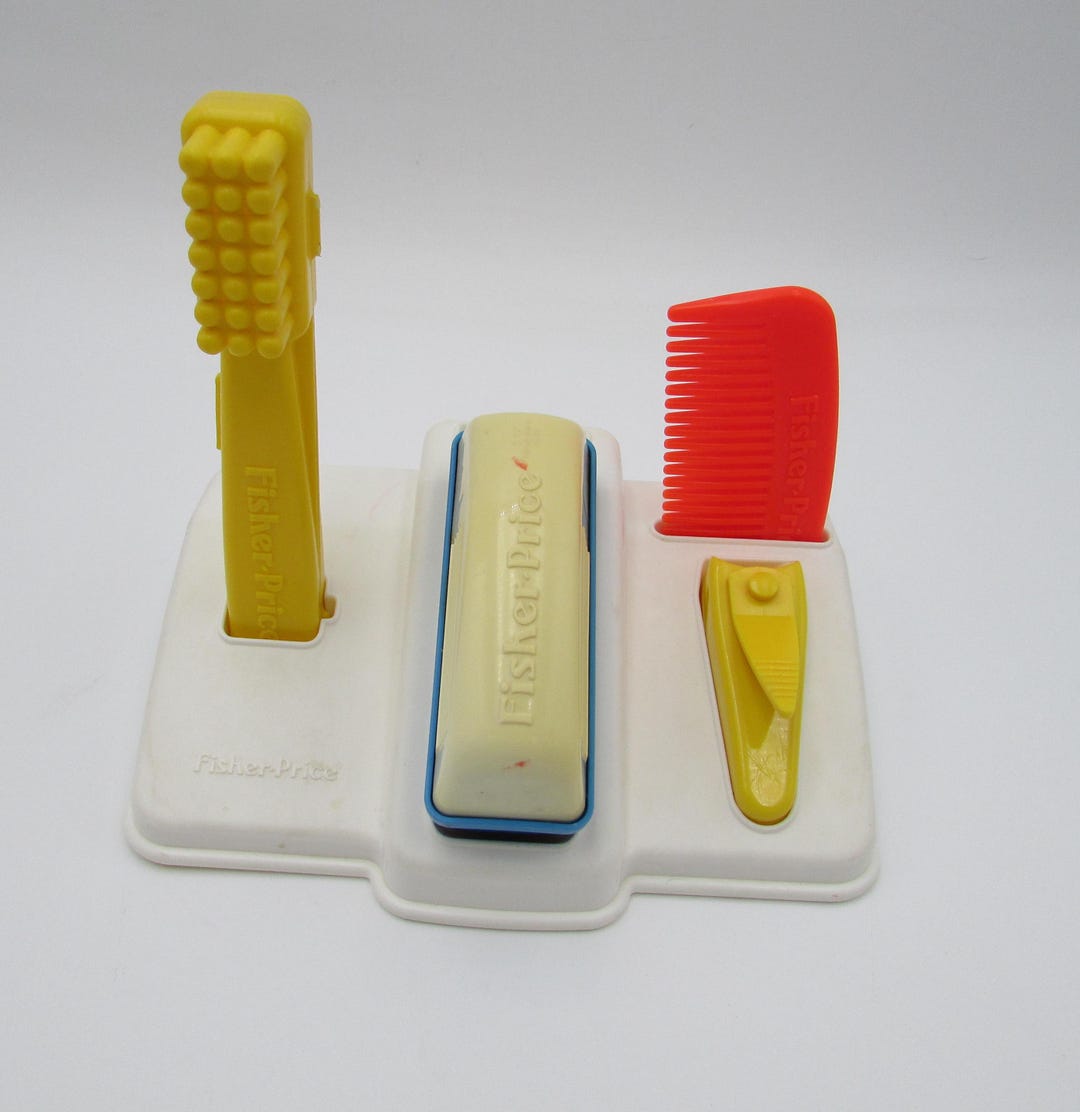 Fisher Price Grooming Kit Comb Shaver Clippers Toothbrush Vintage 1991 ...