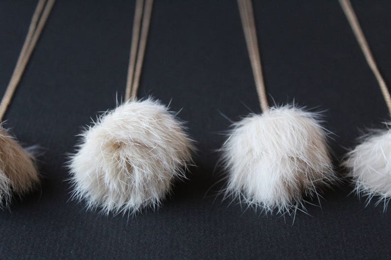 Recycled Fur Necklace Upcycled Jewelry Winter Necklace - Etsy