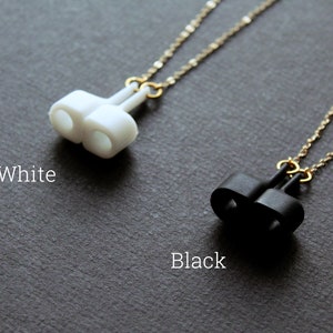 No-loss Magnetic Earpods Necklace Brass Leaves, Gold and Black Ear Buds ...