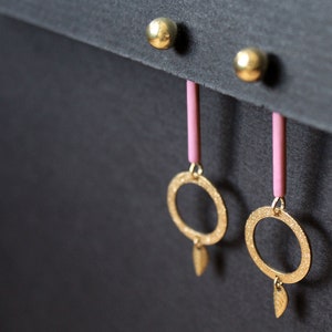 Front Back Earrings Open Circle Earrings Ear Jacket Gold Long Stud ...