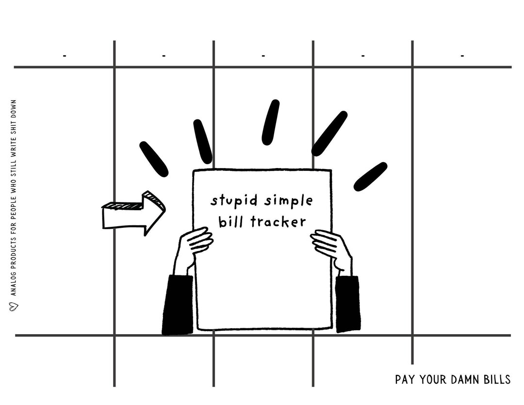 Super Simple Printable Bill Payment Tracker for Neurodivergent and ...