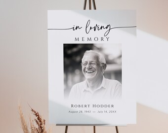 Minimalist Funeral Program Template Printable Order of Service Simple ...