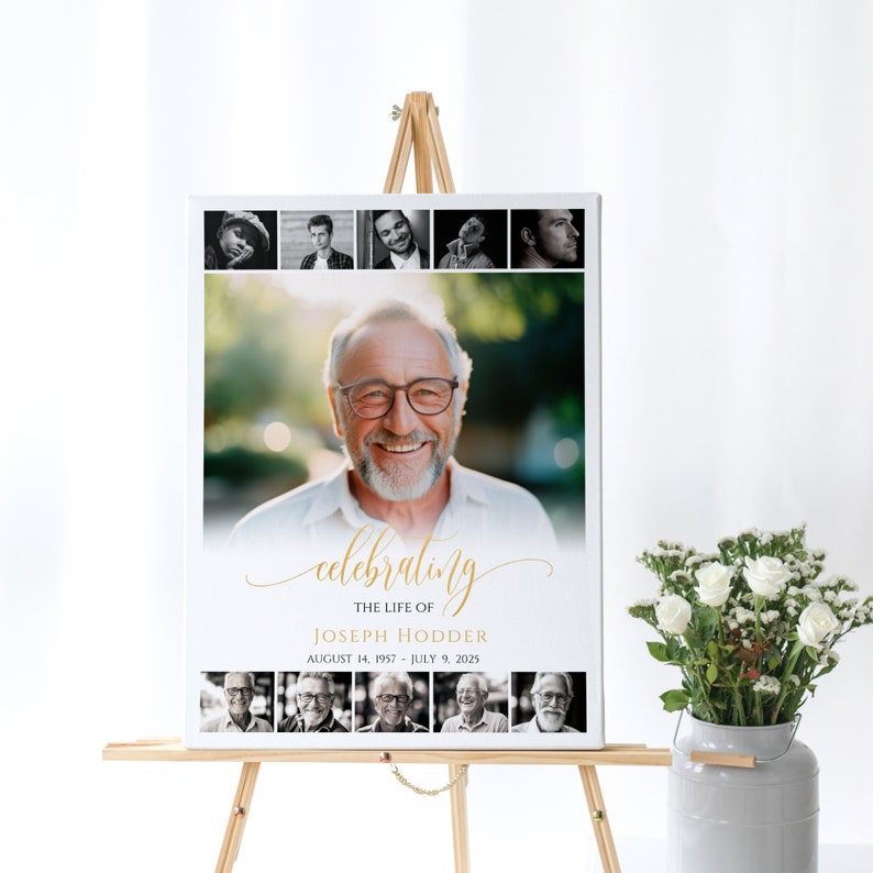 24x36 Photo Collage, Poster Collage Template for 11 Photos, Poster Size ...