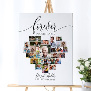 Heart Photo Collage, Poster Collage Template for 26 Photos, Poster Size ...