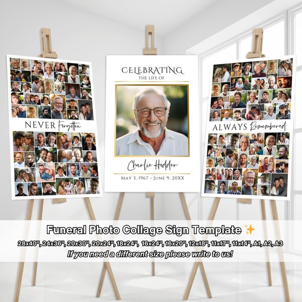 Celebration of Life Photo Collage - Etsy