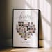 Heart Photo Collage, Poster Collage Template for 26 Photos, Poster Size ...