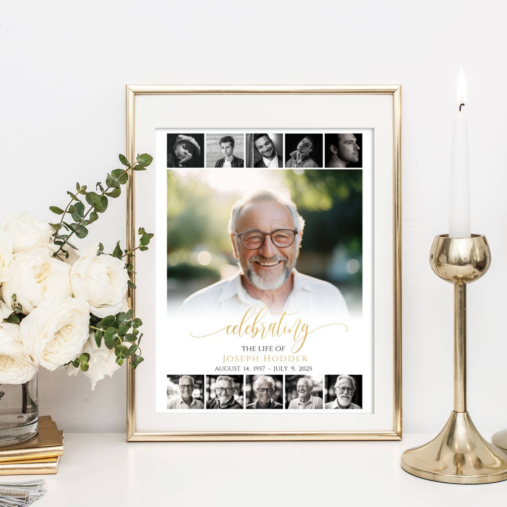 24x36 Photo Collage, Poster Collage Template for 11 Photos, Poster Size ...