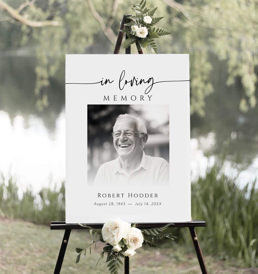 In Loving Memory Funeral Photo Collage Template, Celebration of Life ...
