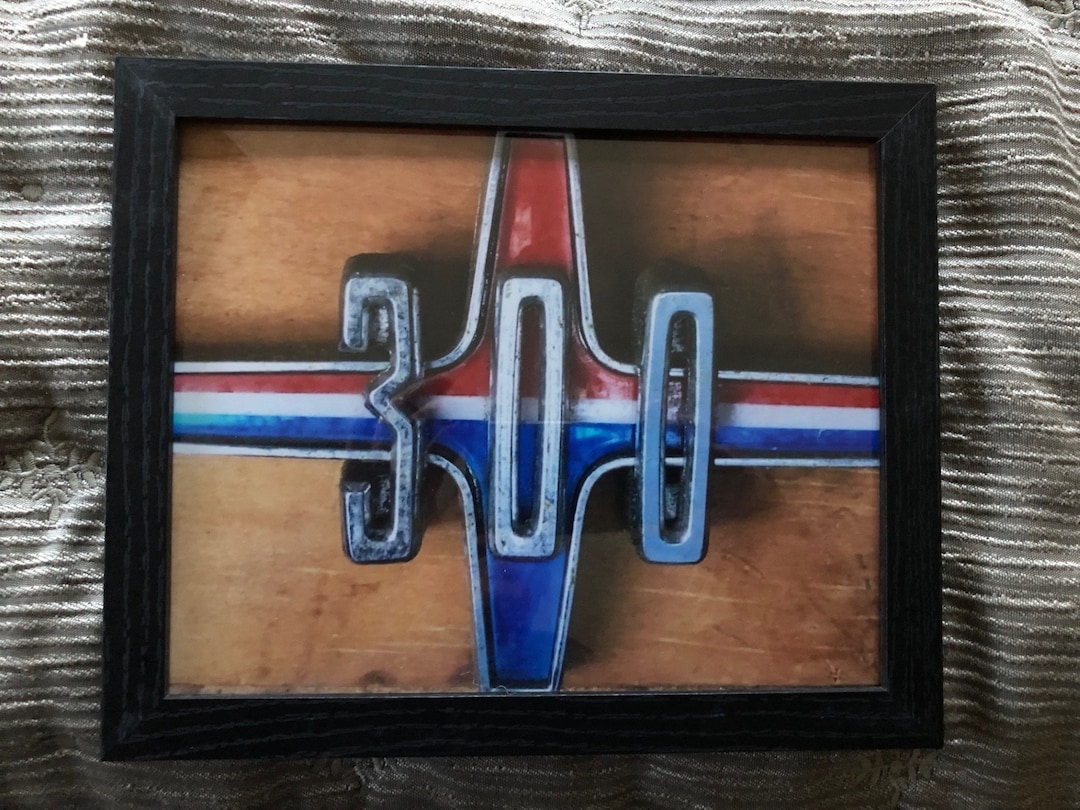 Chrysler 300 Badge Emblem Antique Classic Automobilia 8x10 Man Cave ...