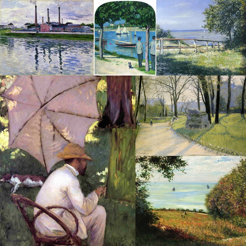 351 Gustave Caillebotte Famous Painting Collection High-resolution ...