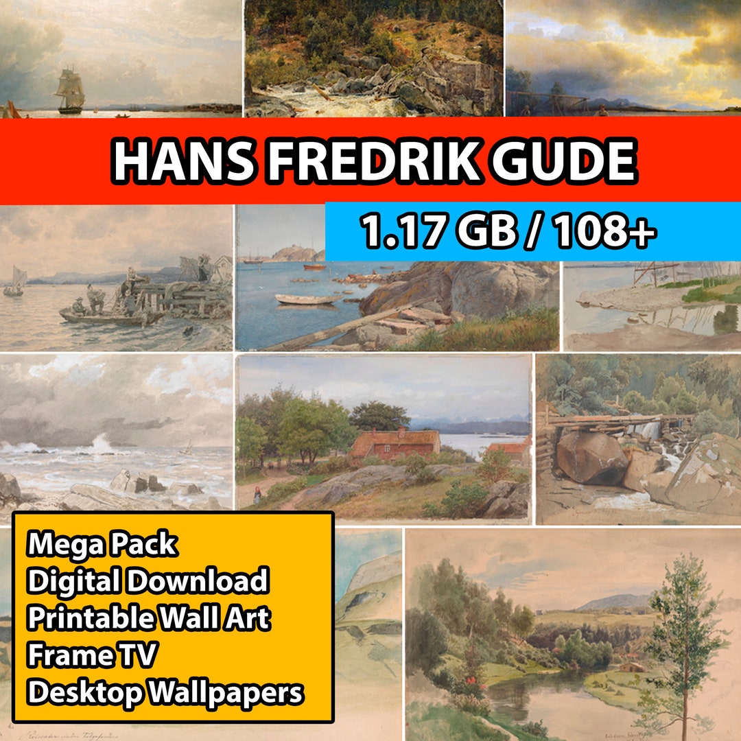 108 Hans Fredrik Gude Famous Painting Collection High-resolution ...