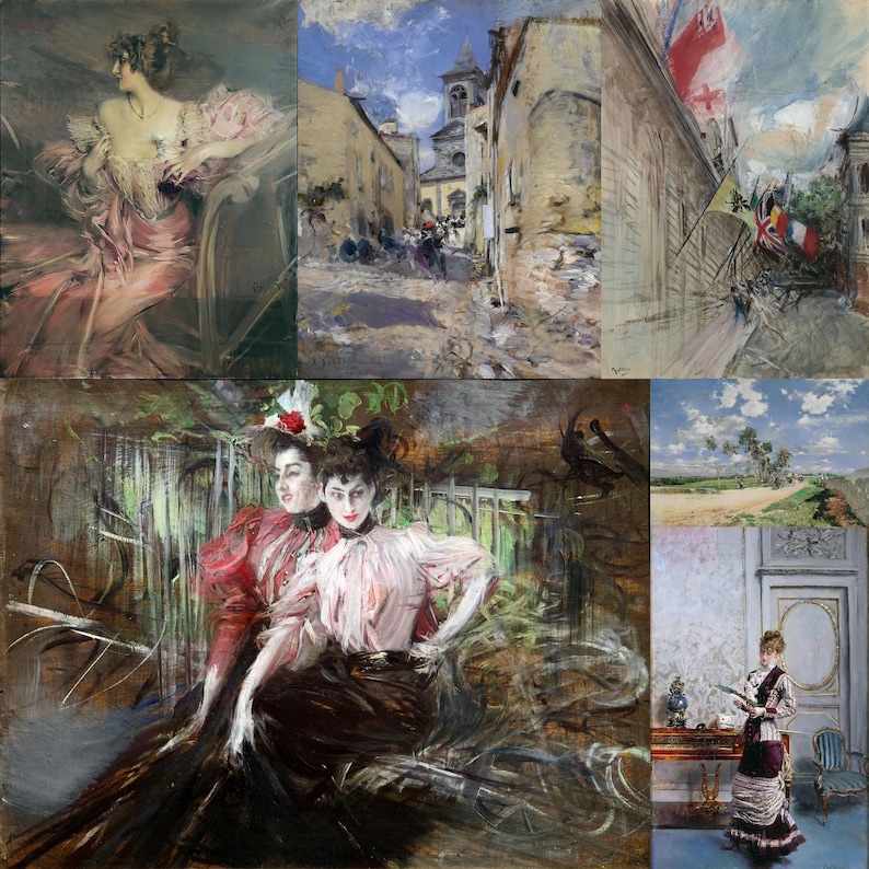 140 Giovanni Boldini Famous Painting Collection High-resolution Digital ...