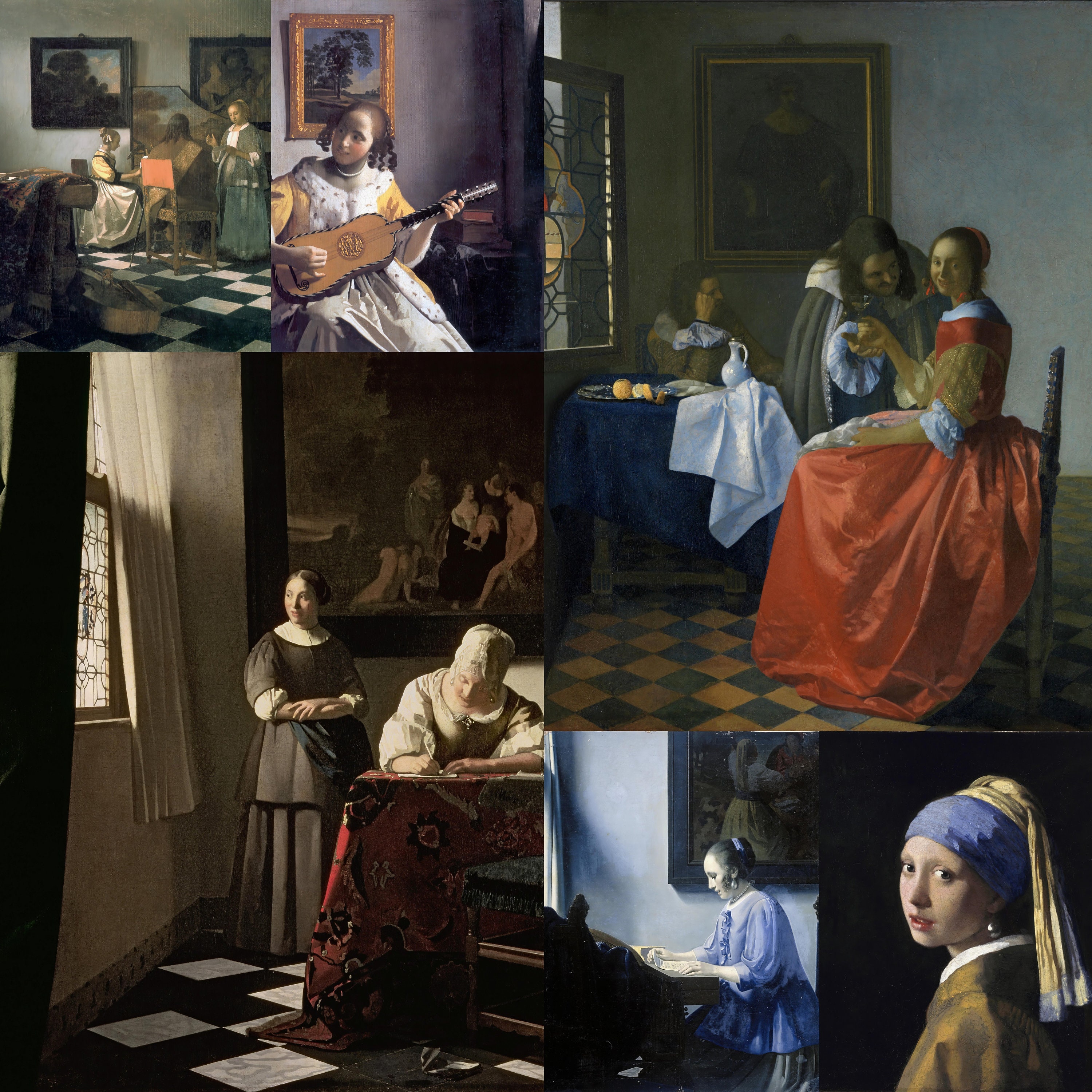 48 Johannes Vermeer Famous Painting Collection High-resolution Digital ...